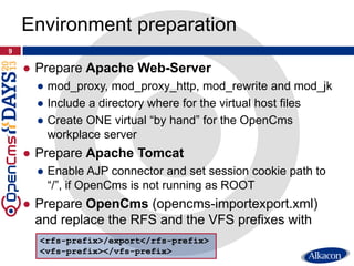 OpenCms Days 2013 - Site Management Tool | PPT