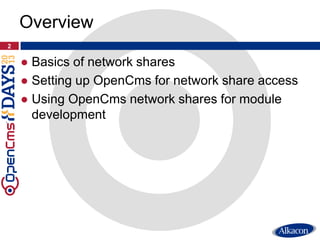 OpenCmsDays 2013 - Using OpenCms 9 folders as a network drive | PDF