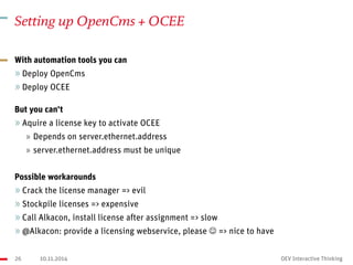 OpenCms Days 2014 - OpenCms cloud setup with the FI-TS | PDF | Cloud Computing | Internet