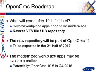 OpenCms Days 2015 Next generation repository | PPT
