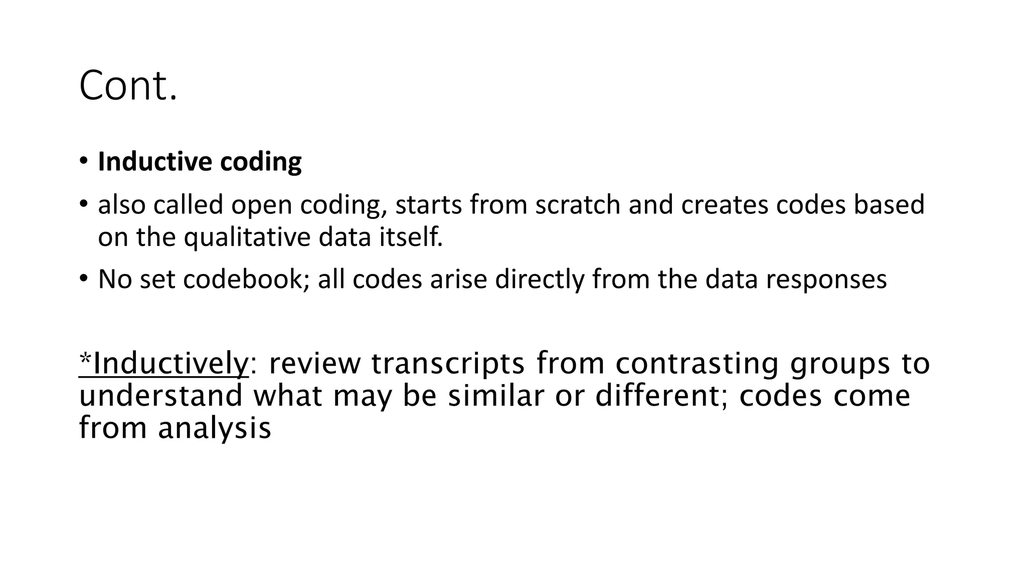 Open coding training in qualitative research | PPT