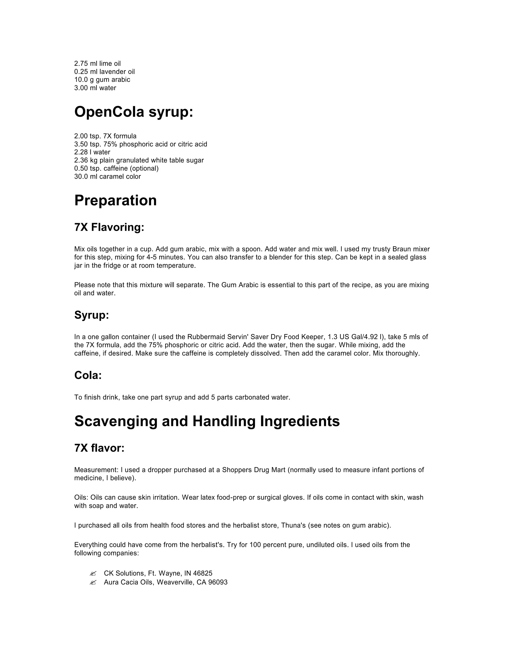 Open cola soft_drink_recipe | PDF