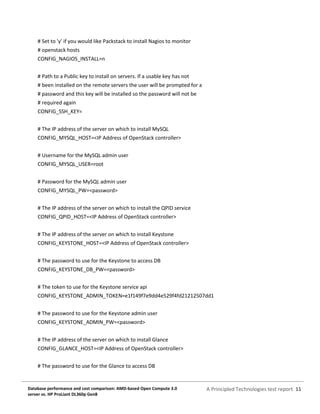 Database performance and cost comparison: AMD-based Open Compute 3.0 server vs. HP ProLiant ...