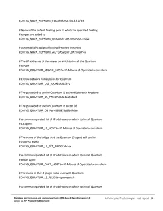 Database performance and cost comparison: AMD-based Open Compute 3.0 server vs. HP ProLiant ...