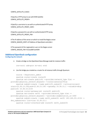 Database performance and cost comparison: AMD-based Open Compute 3.0 server vs. HP ProLiant ...