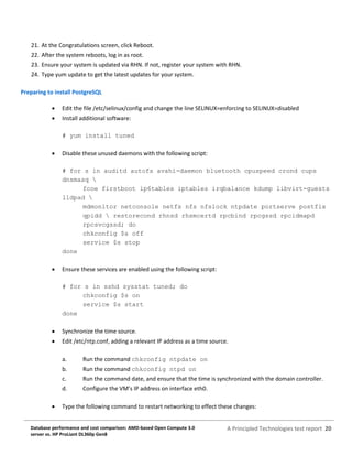 Database performance and cost comparison: AMD-based Open Compute 3.0 server vs. HP ProLiant ...