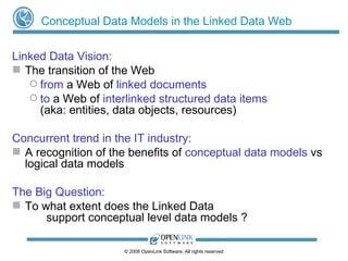 Open Conceptual Data Models | PPT | Databases | Computer Software and ...