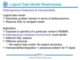 Open Conceptual Data Models | PPT | Databases | Computer Software and Applications