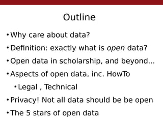 The OpenCon Intro to Open Data | PPT