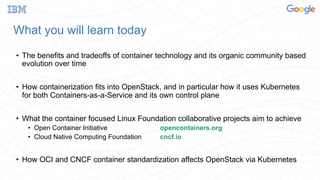 Open Container Technologies and OpenStack - Sorting Through Kubernetes ...