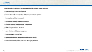 Open conversational ai framework for building contextual chatbots and ...