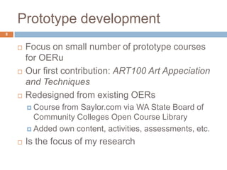 Open course design and development: A case study in the Open ...