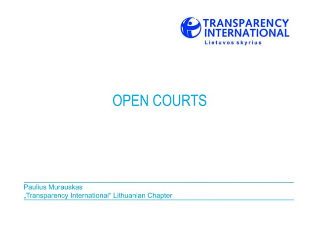 Open Courts | PPT