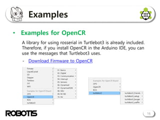 OpenCR tutorial_icra2017 | PDF