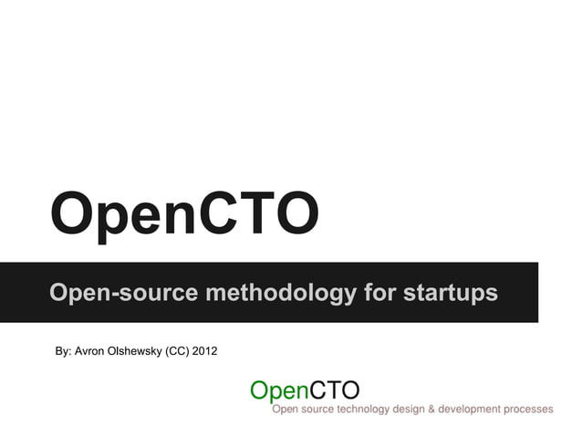Open cto presentation | PDF