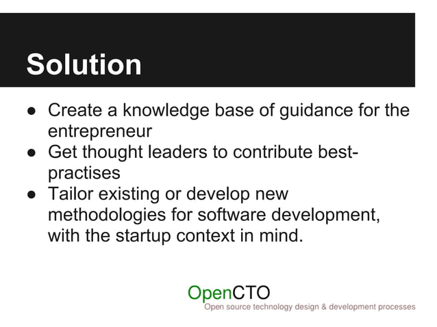 Open cto presentation | PDF
