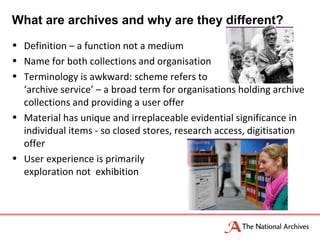 Archive Service Accreditation - a new standard for heritage collections ...