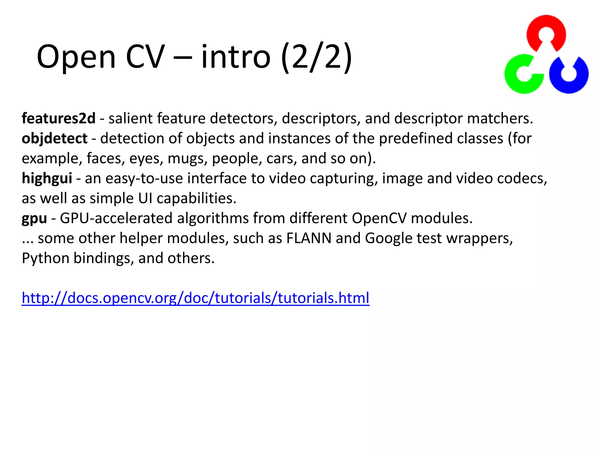 Computer Vision Introduction | PPTX