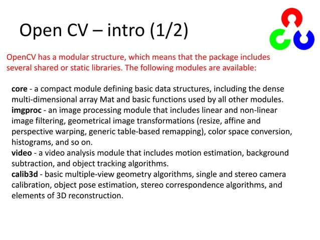 Computer Vision Introduction | PPTX