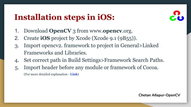 OpenCV (Open source computer vision) | PDF