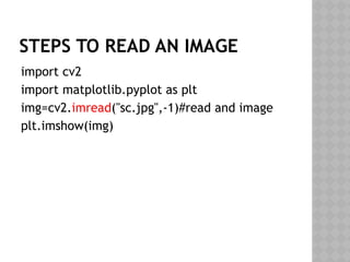 OPEN CV (computer Vision) with AI class X.pptx