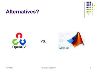 Introduction to OpenCV 3.x (with Java) | PPT