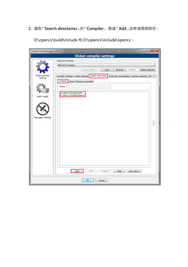 OpenCV 2.4.2在codeblocks 10.05的環境設定 | PDF | Computing | Technology & Computing