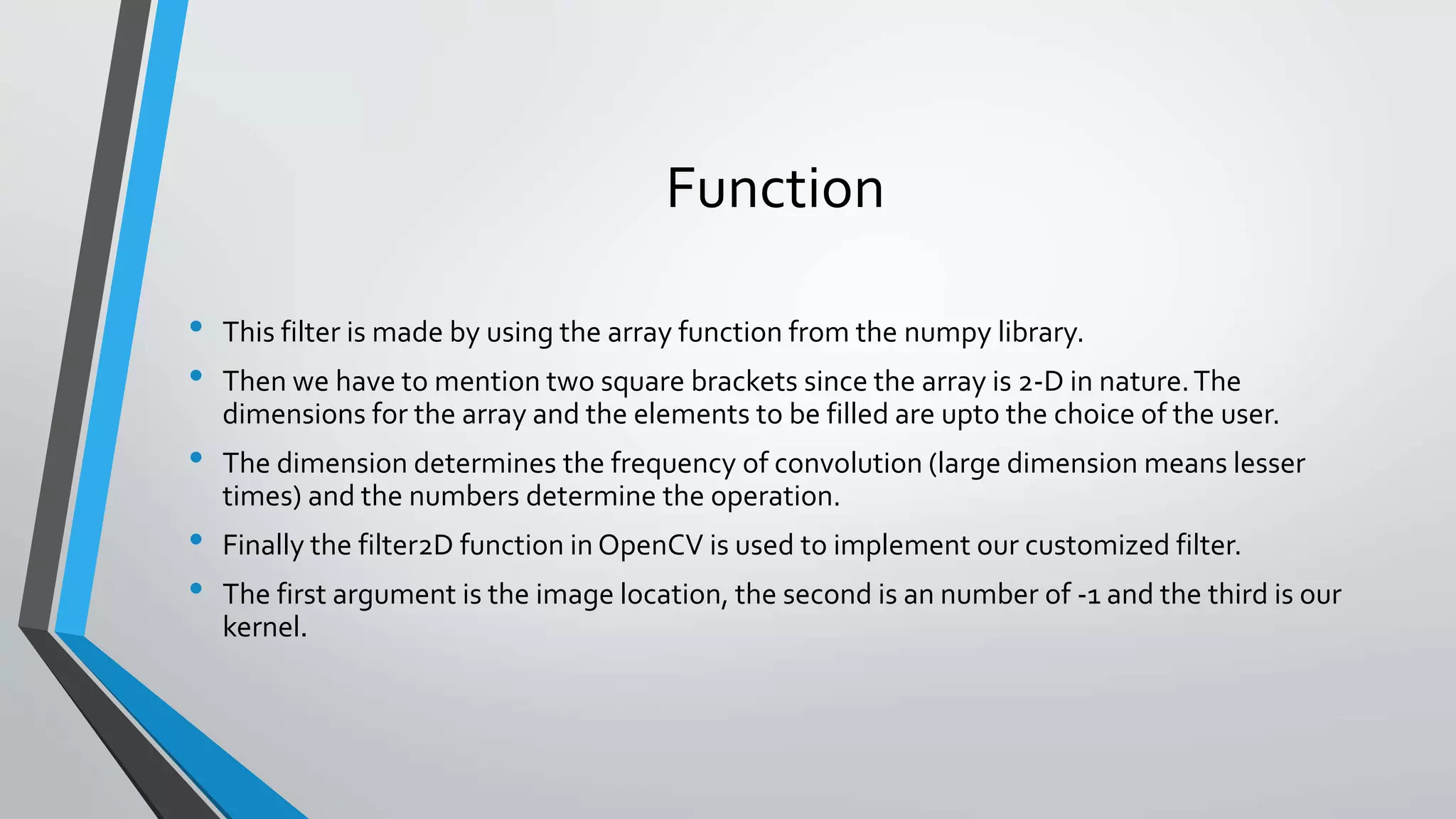 OpenCV presentation series- part 4 | PPTX