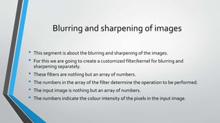 OpenCV presentation series- part 4 | PPTX