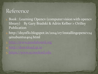 Opencv application on PandaBoard | PDF | Computing | Technology & Computing