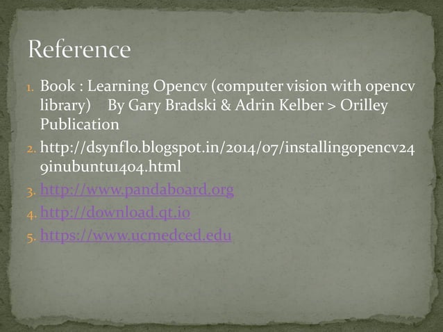 Opencv application on PandaBoard | PDF | Computing | Technology & Computing