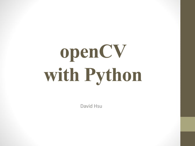 openCV with python | PDF | Technology & Computing