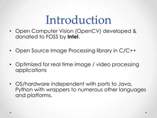 OpenCV @ Droidcon 2012 | PPTX | Operating Systems | Computer Software ...