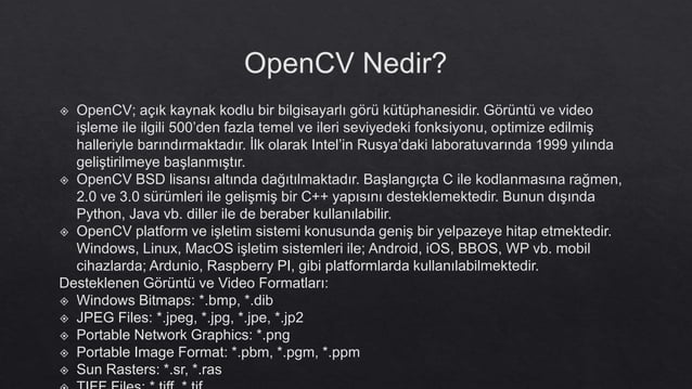 Image Processing with OpenCV | PPTX