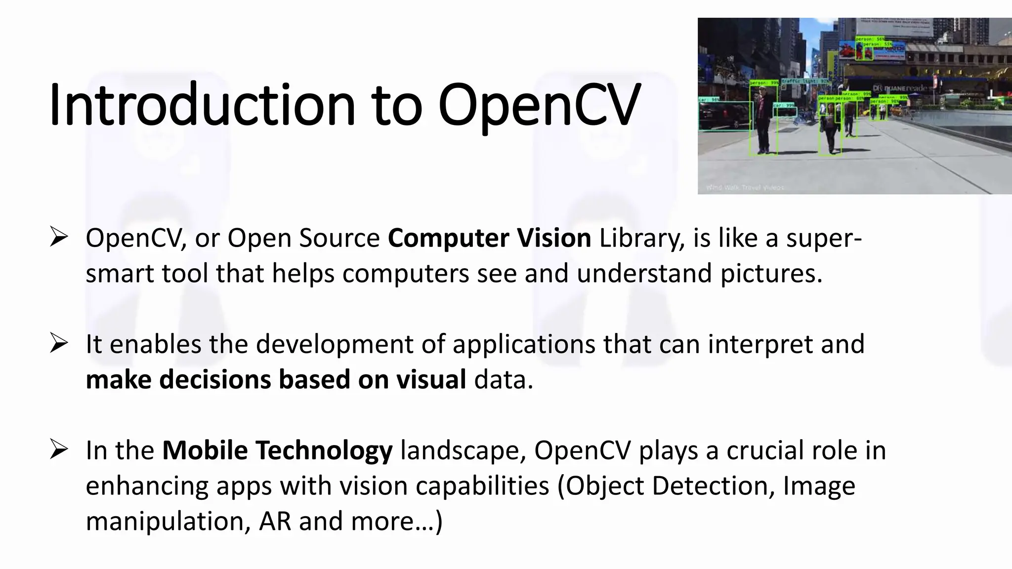 Opencv In Mobile Technology Computer Vision On Mobile Pptx Computing Technology And Computing