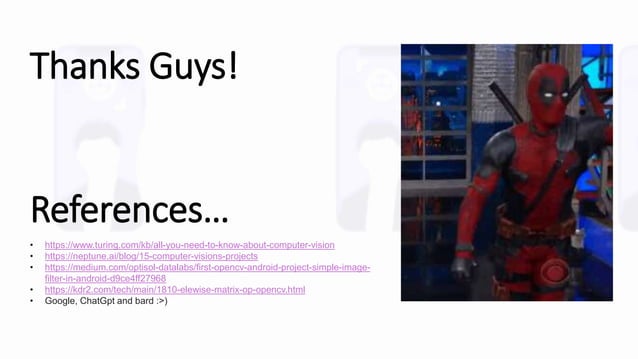 OpenCV In Mobile Technology | Computer Vision on Mobile | PPT