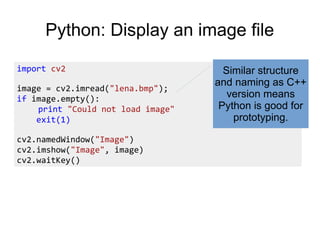 OpenCV Introduction | PDF