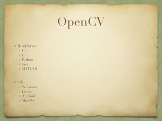 Opencv intro | PPT