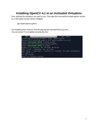 Installing OpenCV 4 on Ubuntu 18.x | PDF