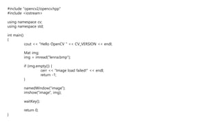 OpenCV preview | PPT