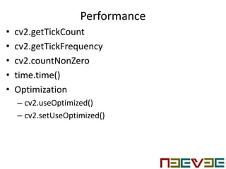 Open Computer Vision Based Image Processing | PPTX