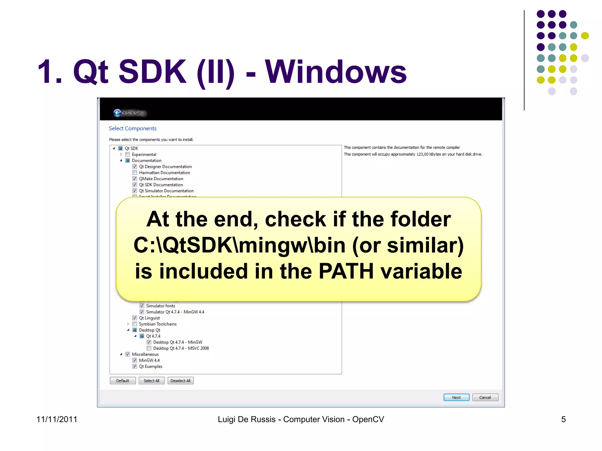 Installing Opencv 2 3 1 With Qt Ppt