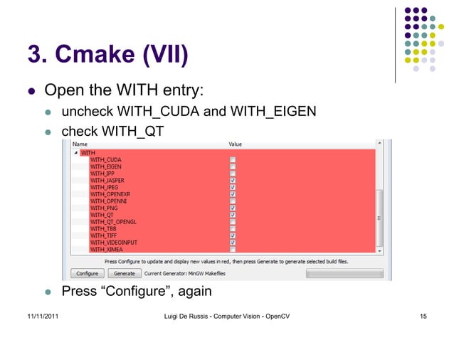 Installing Opencv 2 3 1 With Qt Ppt