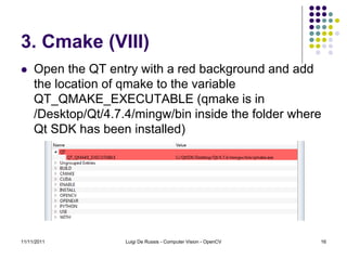 Installing OpenCV 2.3.1 with Qt | PPT