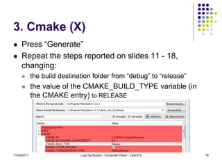 Installing OpenCV 2.3.1 with Qt | PPT