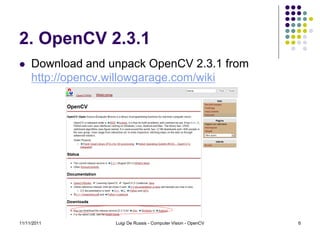 Installing OpenCV 2.3.1 with Qt | PPT