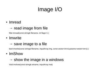 computer vision & Opencv intro | PPT