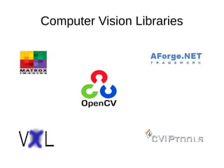 computer vision & Opencv intro | PPT
