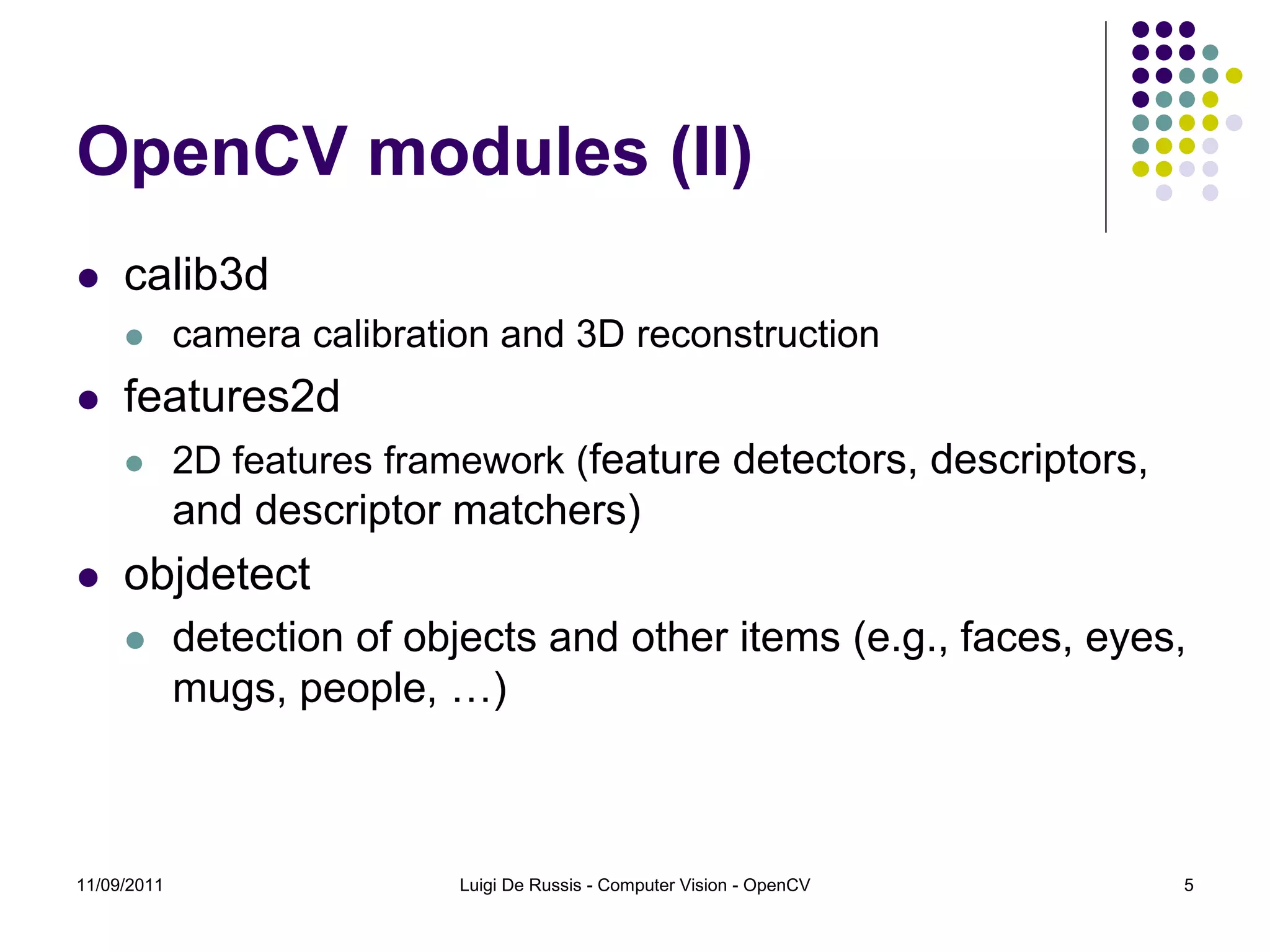 Introduction to OpenCV 2.3.1 | PDF