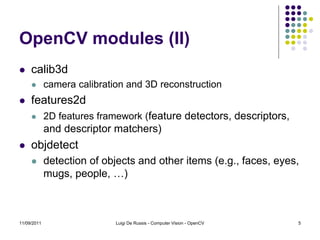 Introduction to OpenCV 2.3.1 | PPT